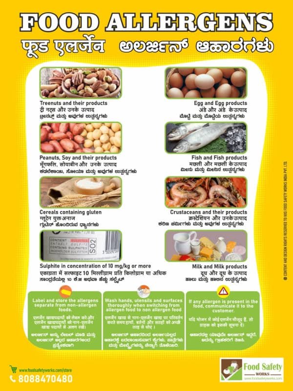 Food Allergens Poster - Food Safety Works